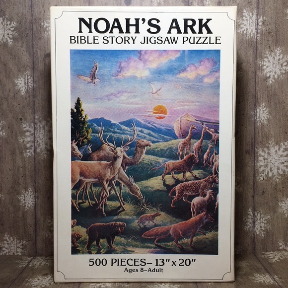 Vintage | Games | Vintage Noahs Ark Bible Story Jigsaw Puzzle Nos ...